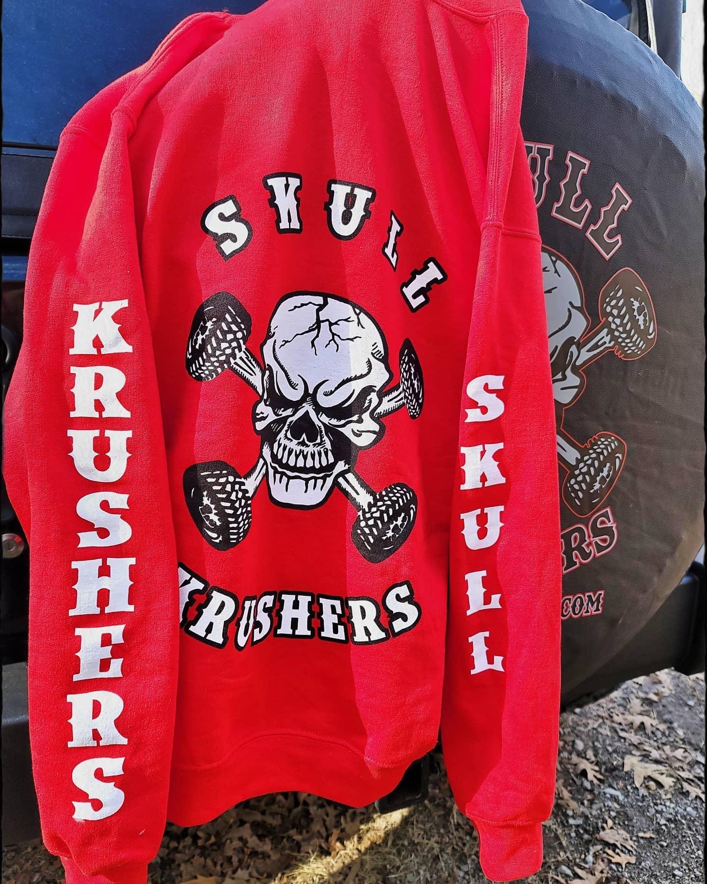Skull pull over Sweatshirts Red - Skull Krushers